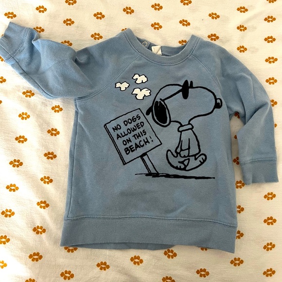 H&M | Shirts & Tops | Peanuts Snoopy Top 92 Months | Poshmark
